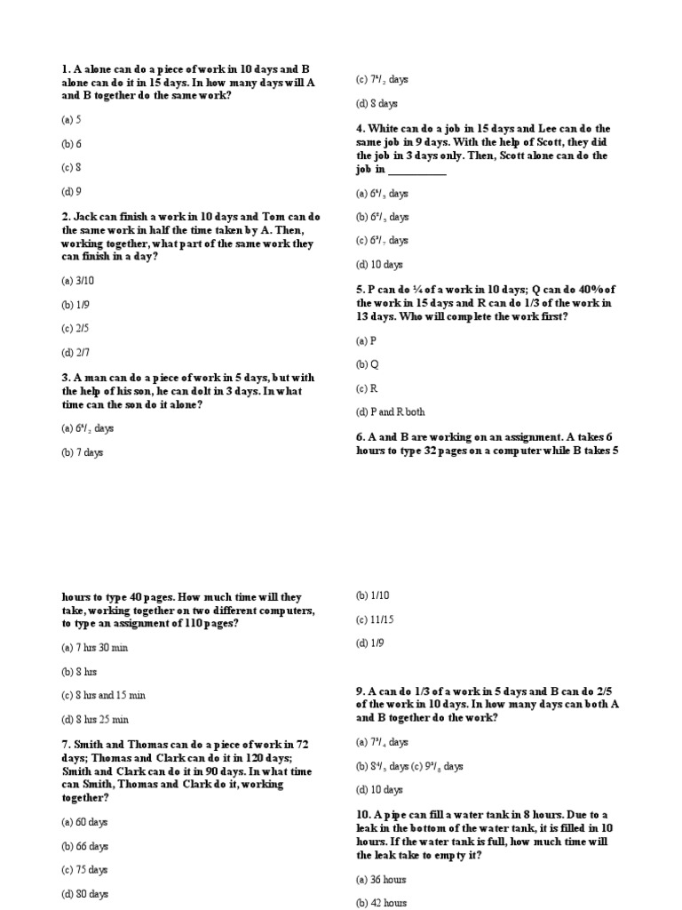 Math Reviewer On Civil Service | PDF