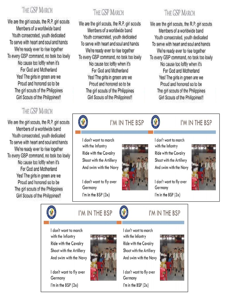 BSP GSP Song | PDF