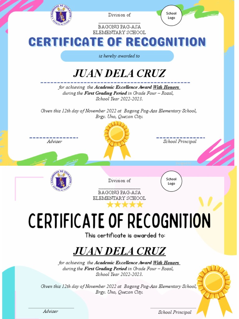 Award Certificates SY 2022-2023 | PDF | Philippines | Public Administration
