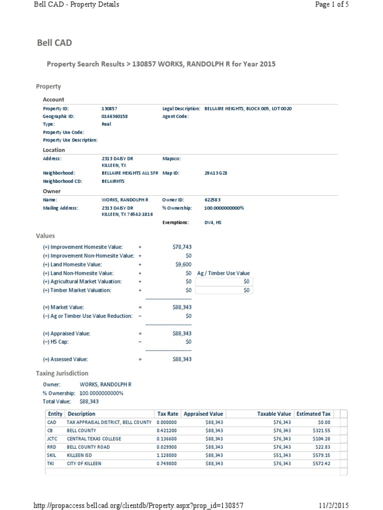 Property Report - 2312 Daisy RD Killeen TX | PDF | Deed | Real Estate ...