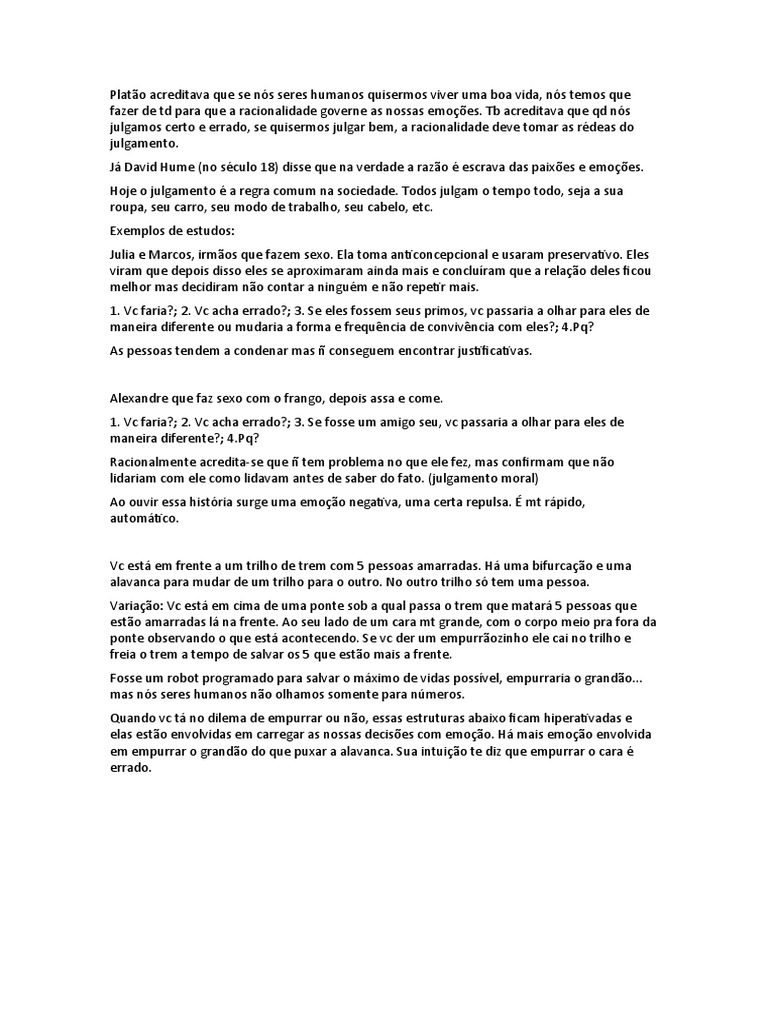 Resumo - A Psicologia Do Julgamento - Pedro Calabrez | PDF | Emoções ...