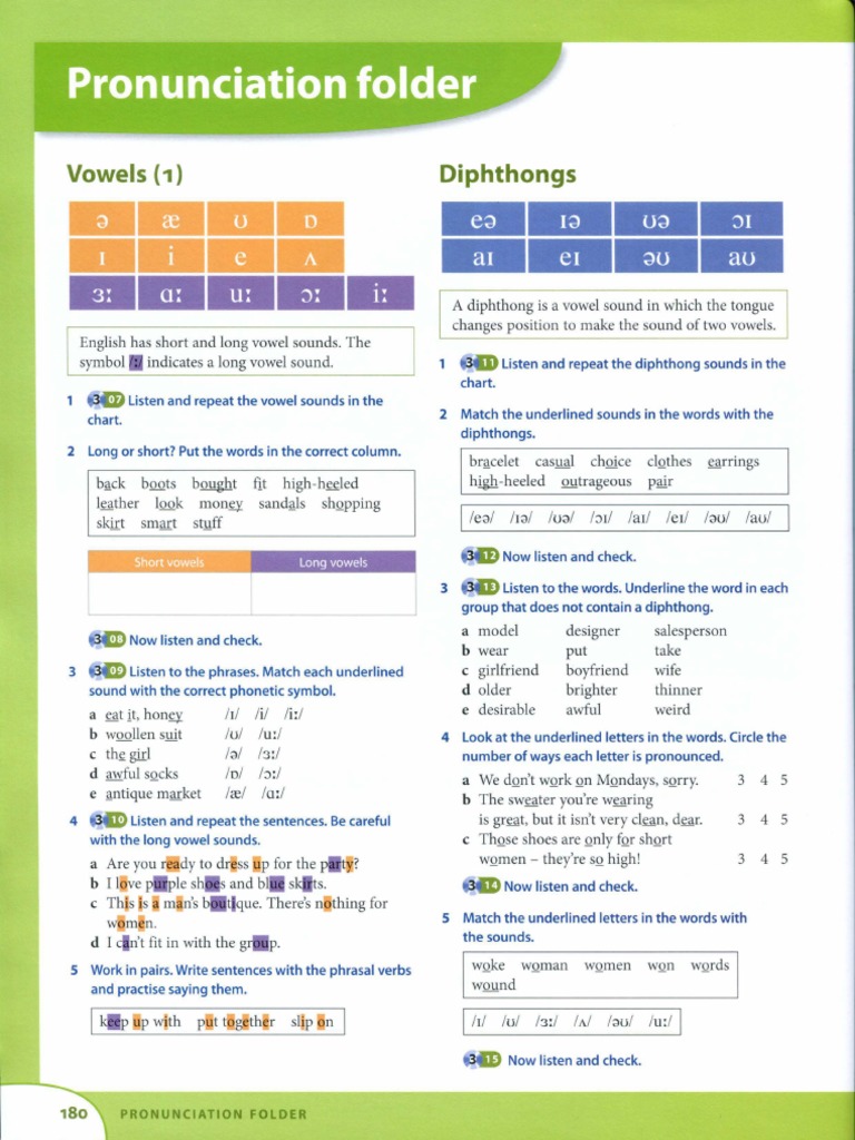 Pronunciation Folder | PDF | Stress (Linguistics) | Linguistics