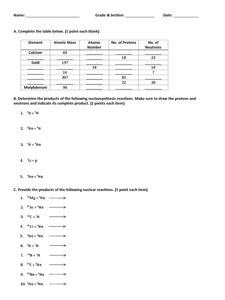 Grade 11 Physical Science Worksheet | PDF Grade 11 Physical Science Worksheet | PDF