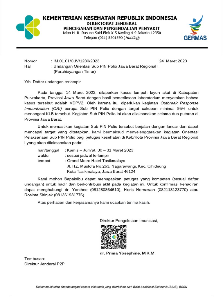 Daftar Undangan Terlampir | PDF