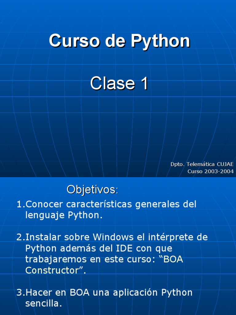 Curso de Python | PDF | Python (lenguaje de programación) | Lenguaje de programación