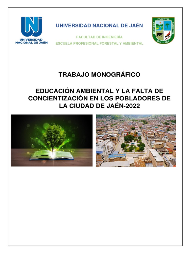 Monografia Final de Trabajo en Equipo | PDF | Sicología | Entorno natural
