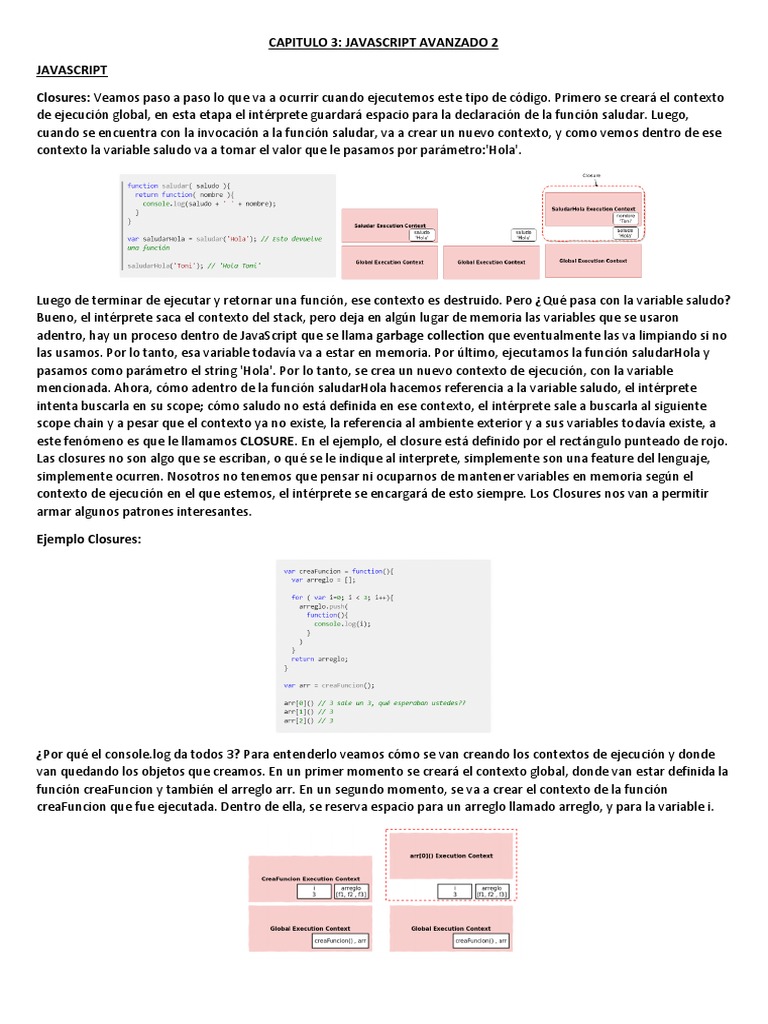 Capitulo 3 - Javascript Avanzado 2 | PDF | Lenguaje de programación ...