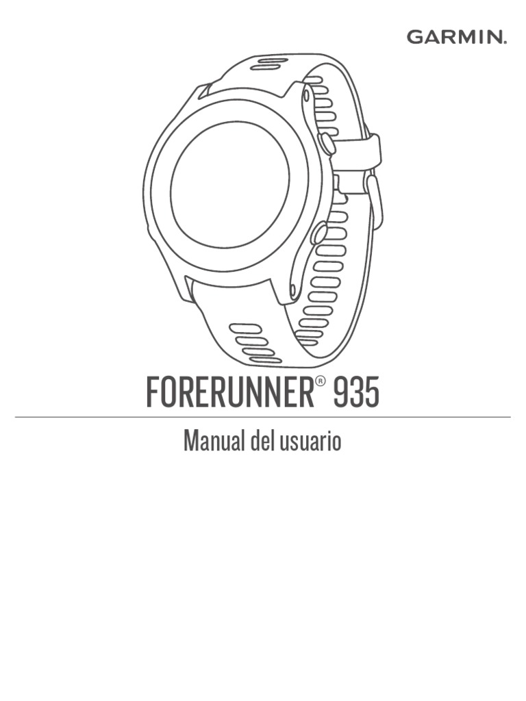 Forerunner 935: Manual Del Usuario | PDF | Sistema de Posicionamiento Global | Nadando