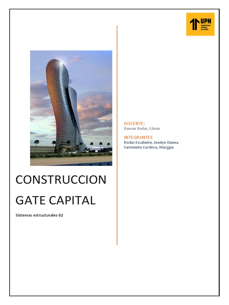 Estructura Diagrid del Capital Gate | PDF | Rigidez | Esfuerzo cortante