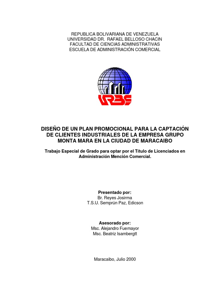 DISEÑO DE UN PLAN PROMOCIONAL PARA LA CAPTACIÓN DE CLIENTES ...