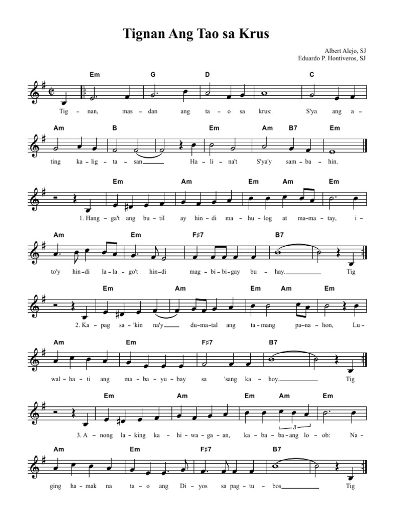 Tignan Ang Tao Sa Krus | PDF
