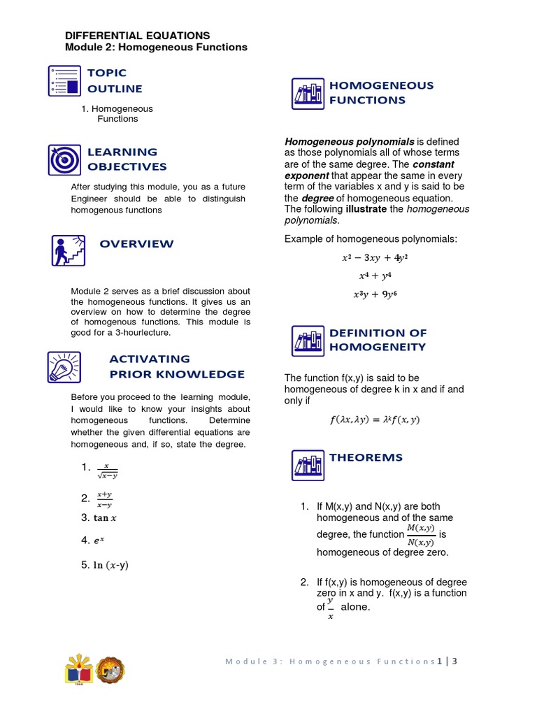 Module 2 Differential Equations | PDF | Polynomial | Equations