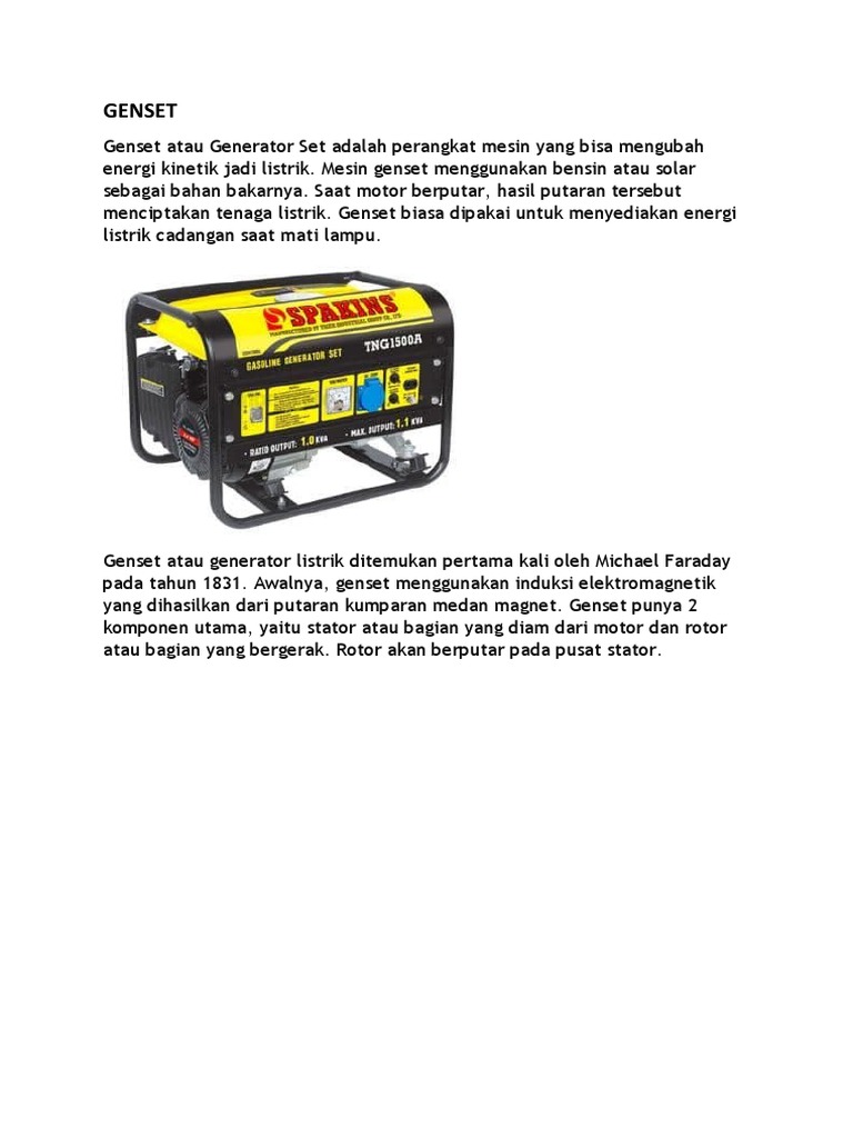 GENSET | PDF