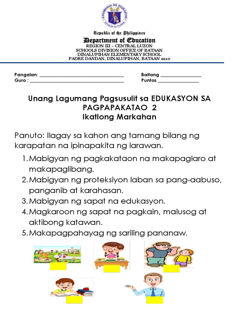 Consolidated 3rd Quarter First Summative | PDF