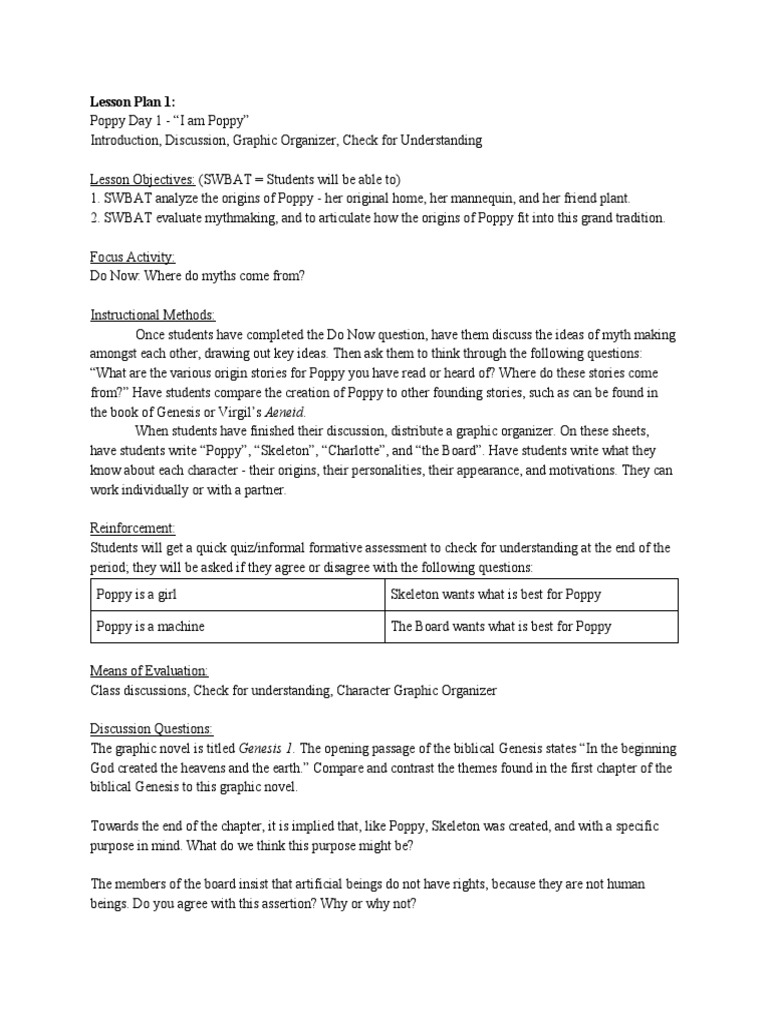 Lesson Plan 1 | PDF | Lesson Plan | Motivation