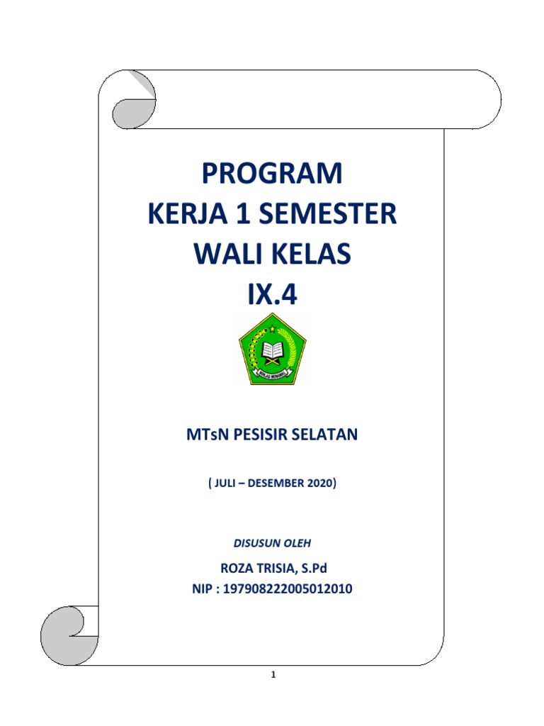 Program Kerja Walas Ix.d 2020-2021 Semester 1 | PDF