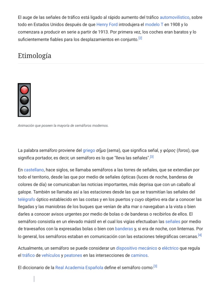 Semáforo - Wikipedia, La Enciclopedia Libre | PDF | Semáforo | Diodo ...