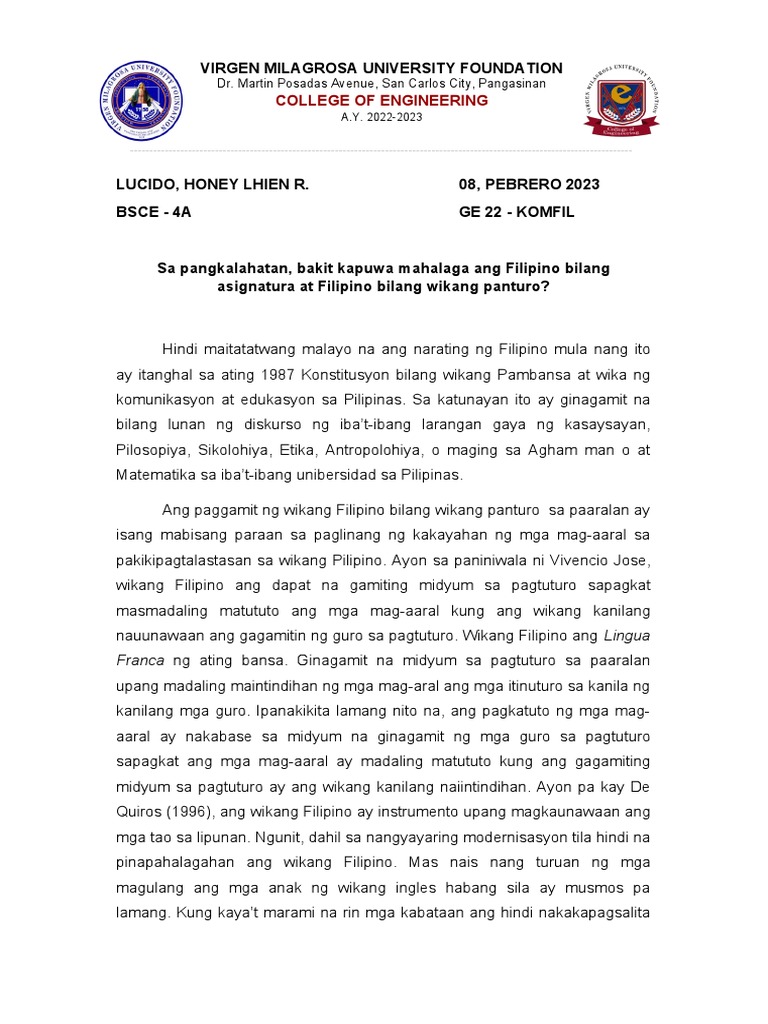 Lucido, Honey Lhien - CMPM | PDF