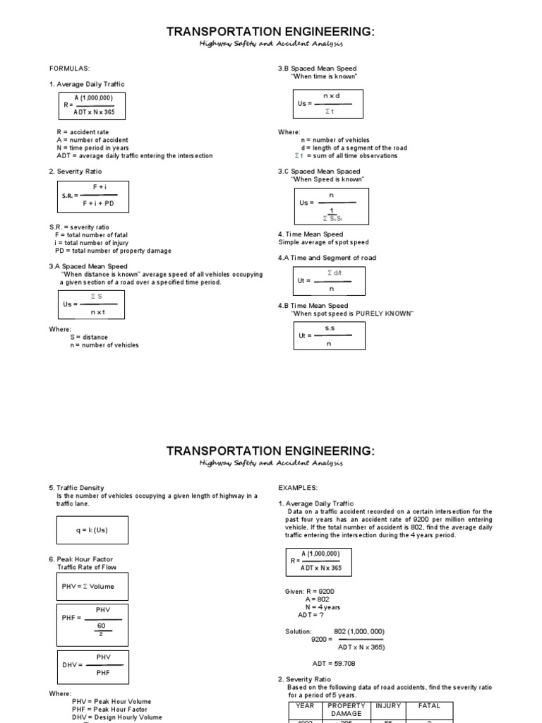 Average Daily Traffic | PDF | Traffic Collision | Traffic
