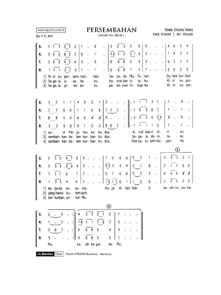 Lagu Persembahan | PDF