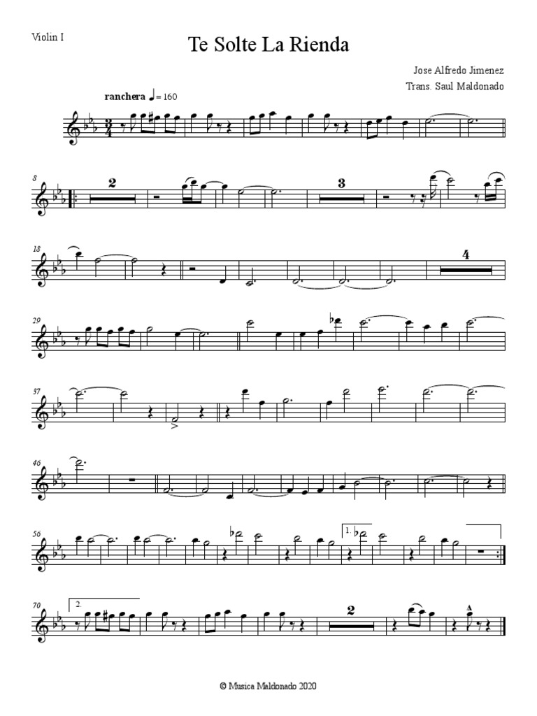 Te Solte La Rienda: Ranchera | PDF