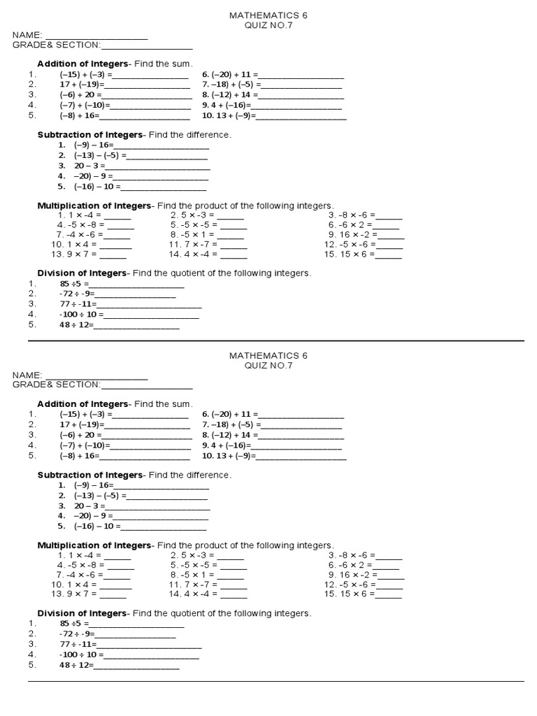 mathematics-quiz-7-addition-subtraction-multiplication-and