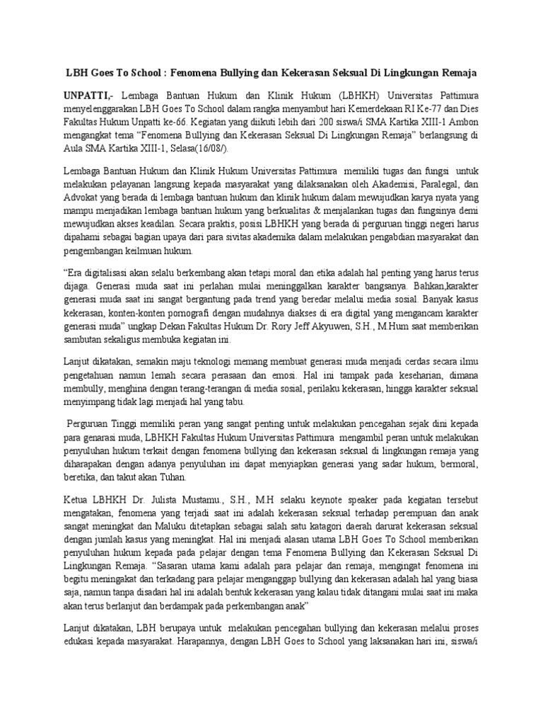 LBH Goes To School 1 | PDF