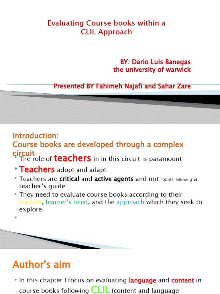 Evaluating Course Books Within A CLIL Approach | PDF | Curriculum | Learning