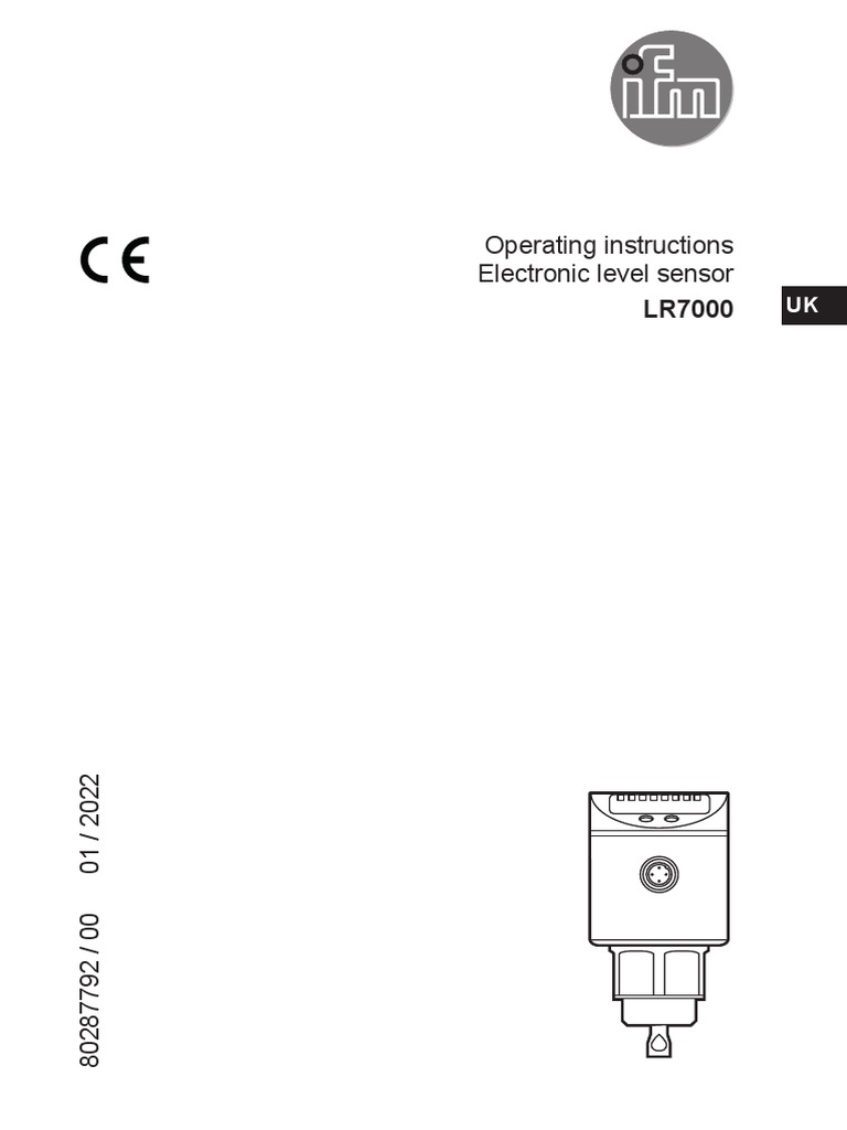 Operating Instructions Electronic IFM LR7000 | PDF