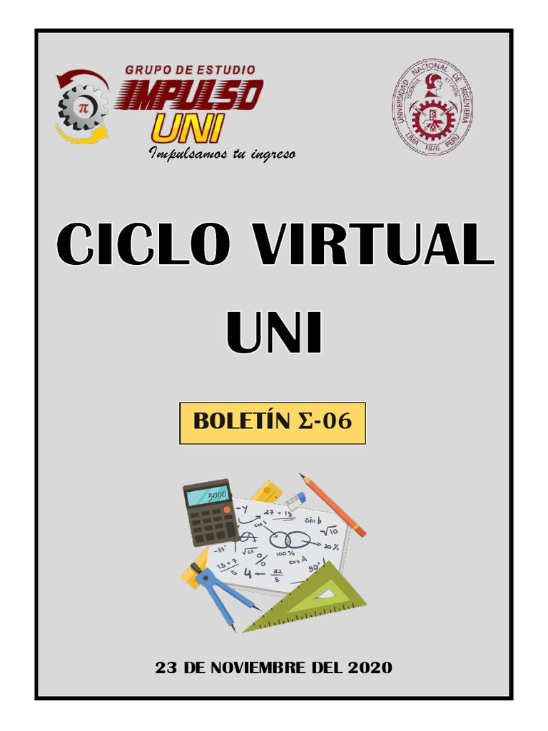 Boletín 16 Semestral UNI | PDF | Triángulo | Número complejo