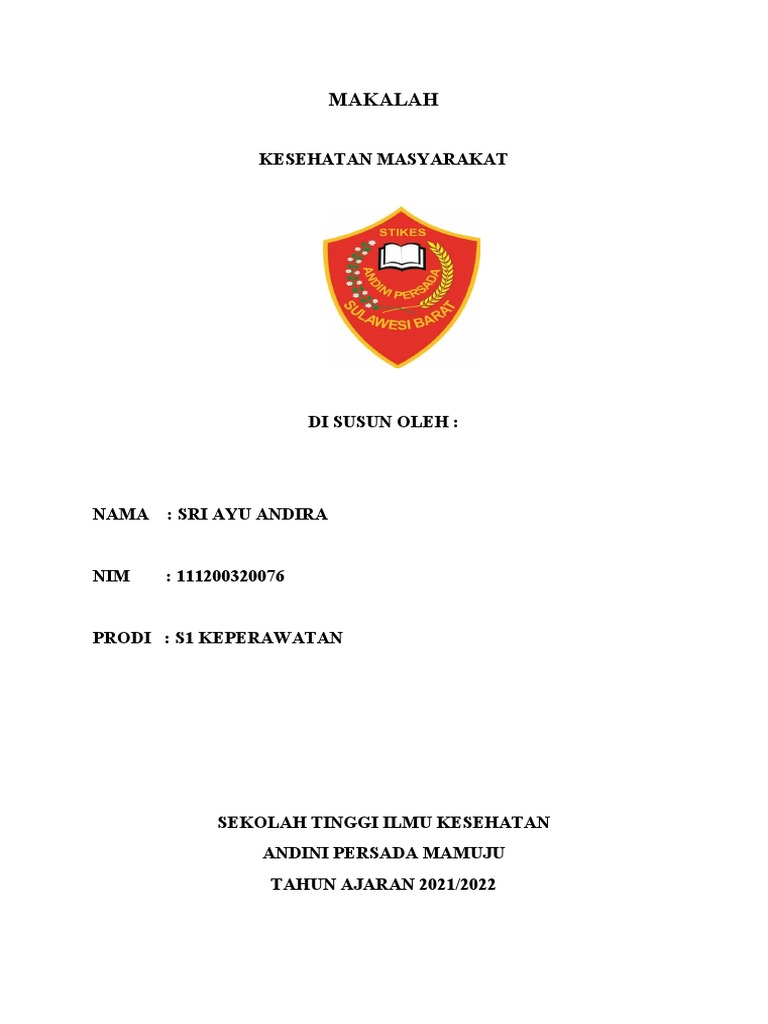 Sri Ayu Andira S1.keperawatan | PDF | Ilmu Sosial | Pengembangan Diri