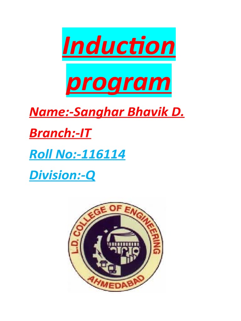 Induction Program by Bhavik | PDF | Mind | Yoga