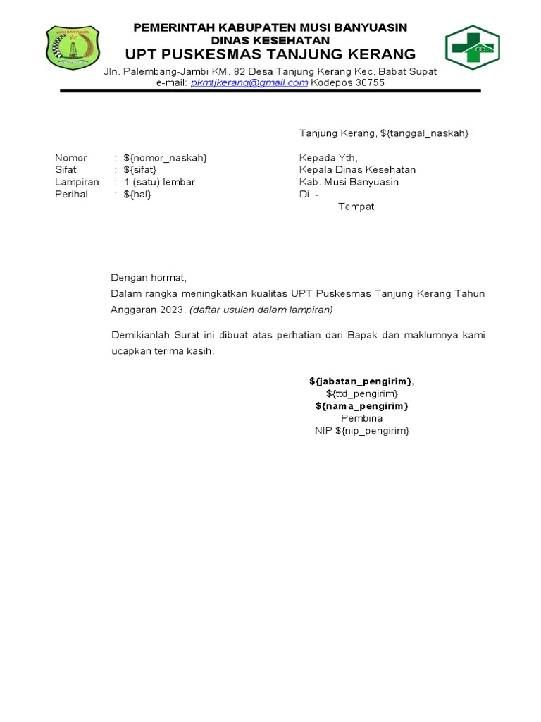 Contoh Surat Biasa | PDF