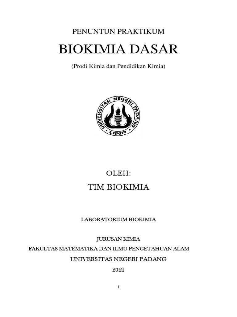 Biokimia Dasar: Penuntun Praktikum | PDF