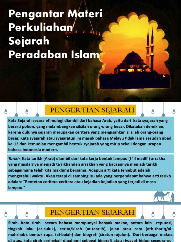 Pengantar Sejarah Peradaban Islam | PDF