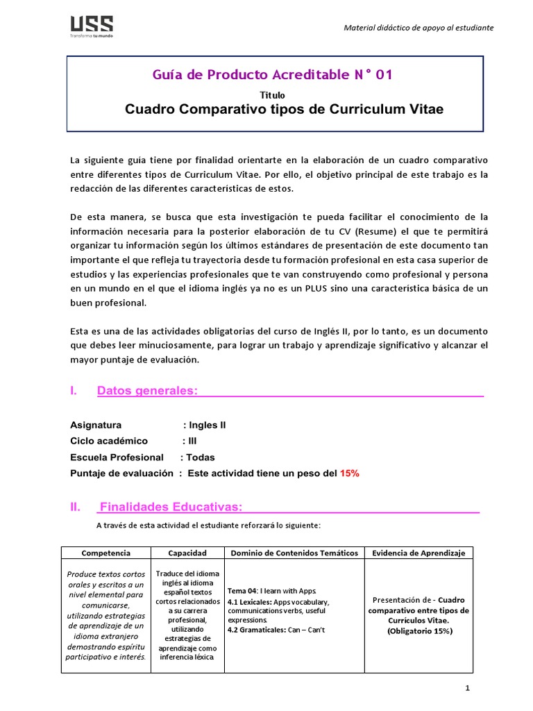 Guia Pa1 | PDF | Plan de estudios | Aprendizaje
