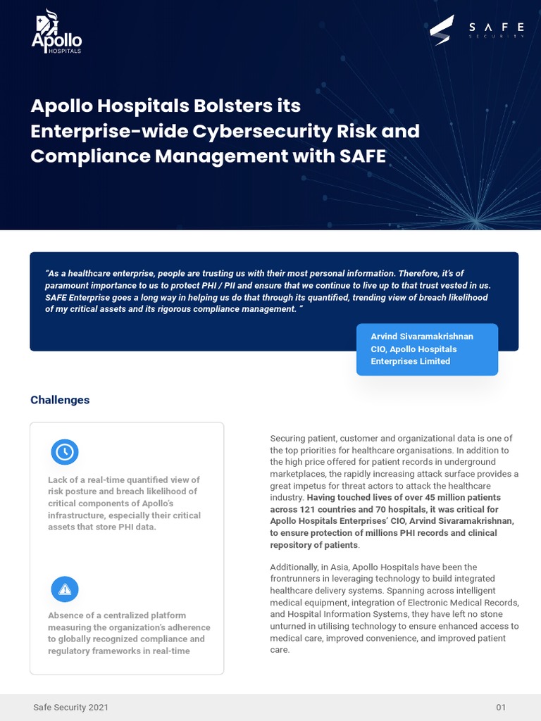 Apollo Hospitals Bolsters Its Enterprise-Wide Cybersecurity Risk and Compliance Management With ...