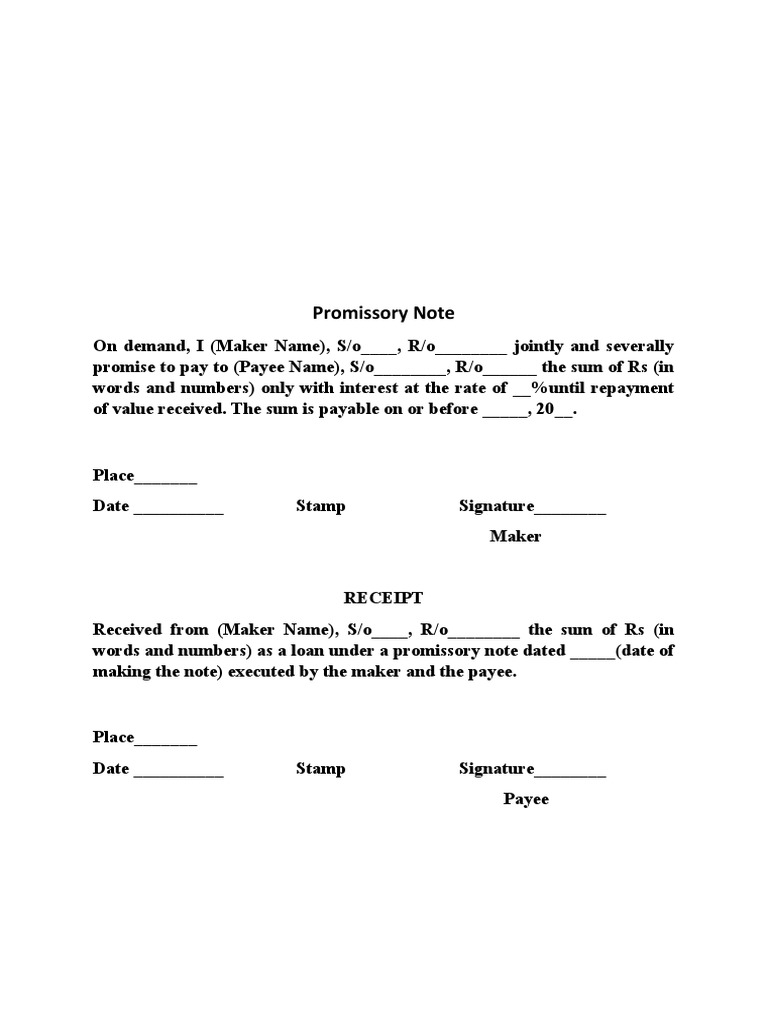 Promissory Note | PDF