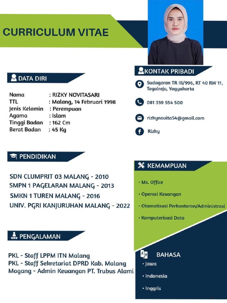 Cv Rizky Novitasari Pdf