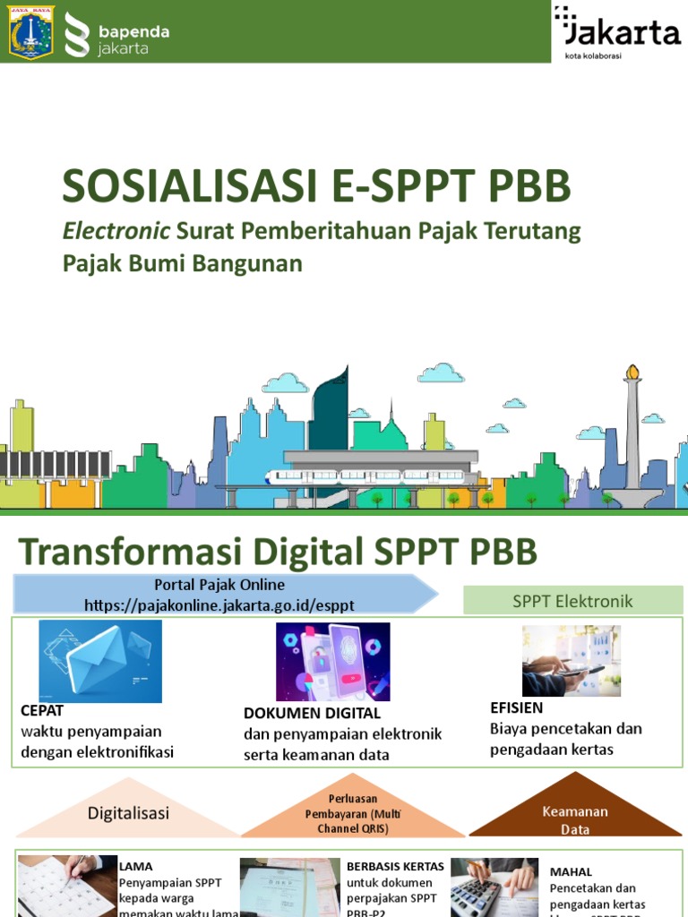 Transformasi Digital E-SPPT PBB | PDF | Teknologi & Rekayasa
