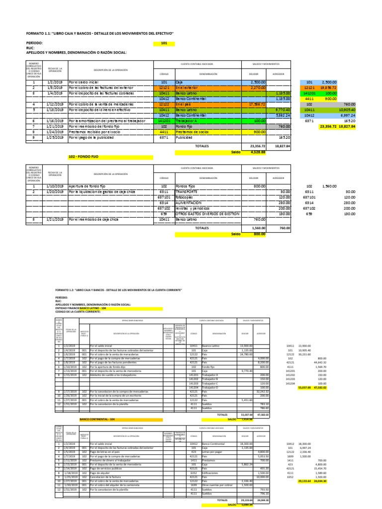 Libro Caja y Bancos | PDF