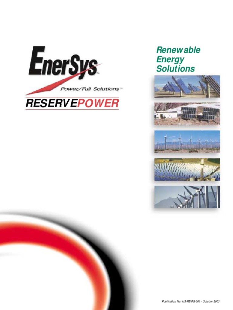 Reserve: Power | PDF | Rechargeable Battery | Electricity