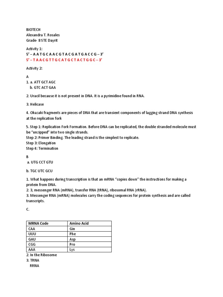 BIOTECH 8 q2 Week 6 | PDF