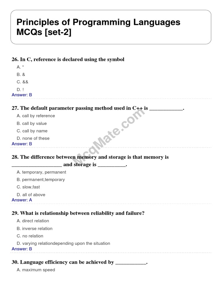 Principles Of Programming Languages 2 Pdf Programming Computer Program