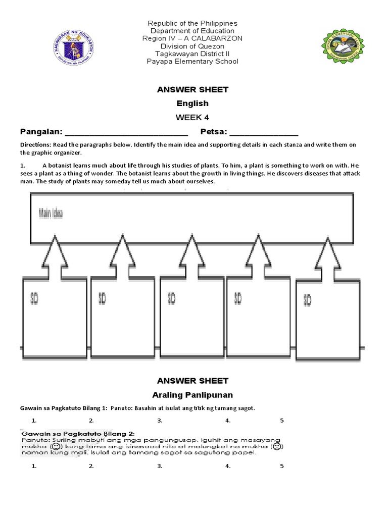 Answer Sheet Week4 | PDF