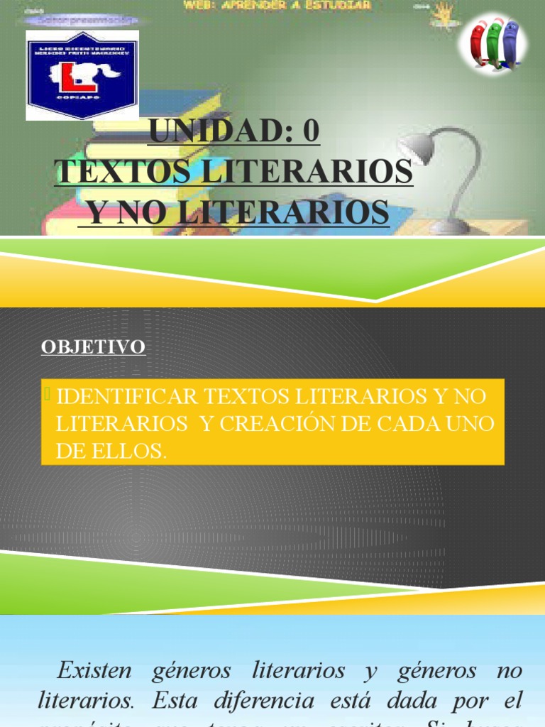 Textos Literarios y No Literarios Octavo B | PDF | Comunicación humana