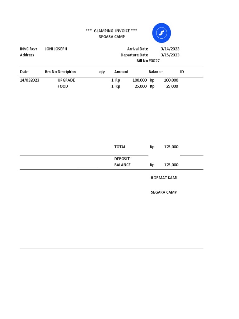 Room Bill Manual | PDF