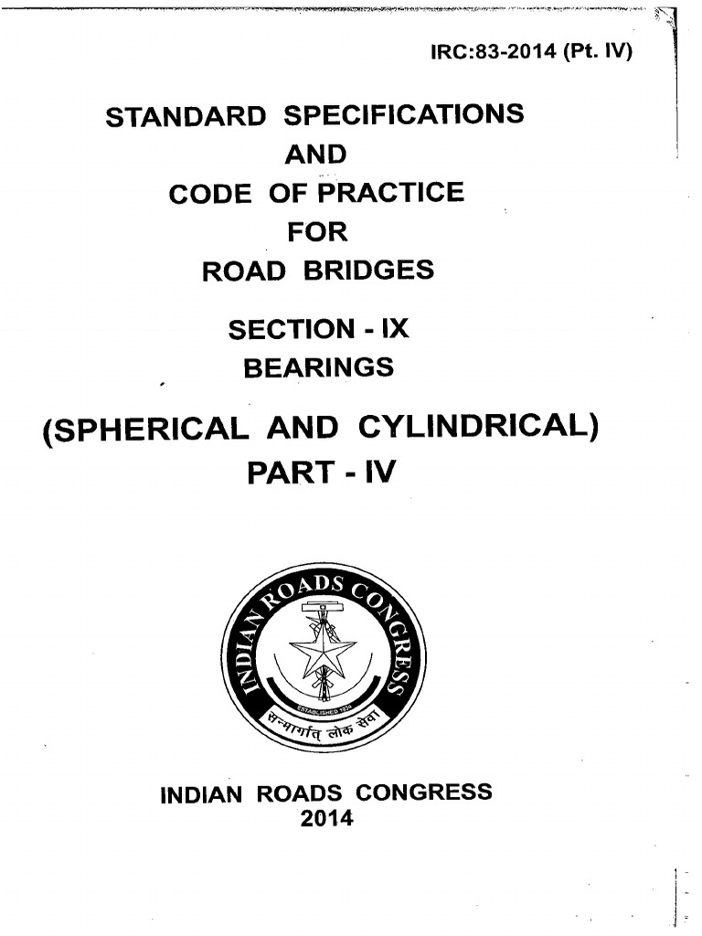 (Spherical and Cylindrical) IV: Standard Specifications AND Code of ...
