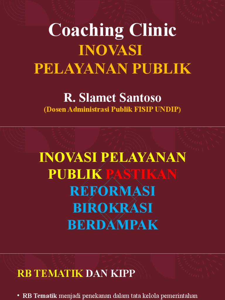 Inovasi Pelayanan Publik KIPP | PDF