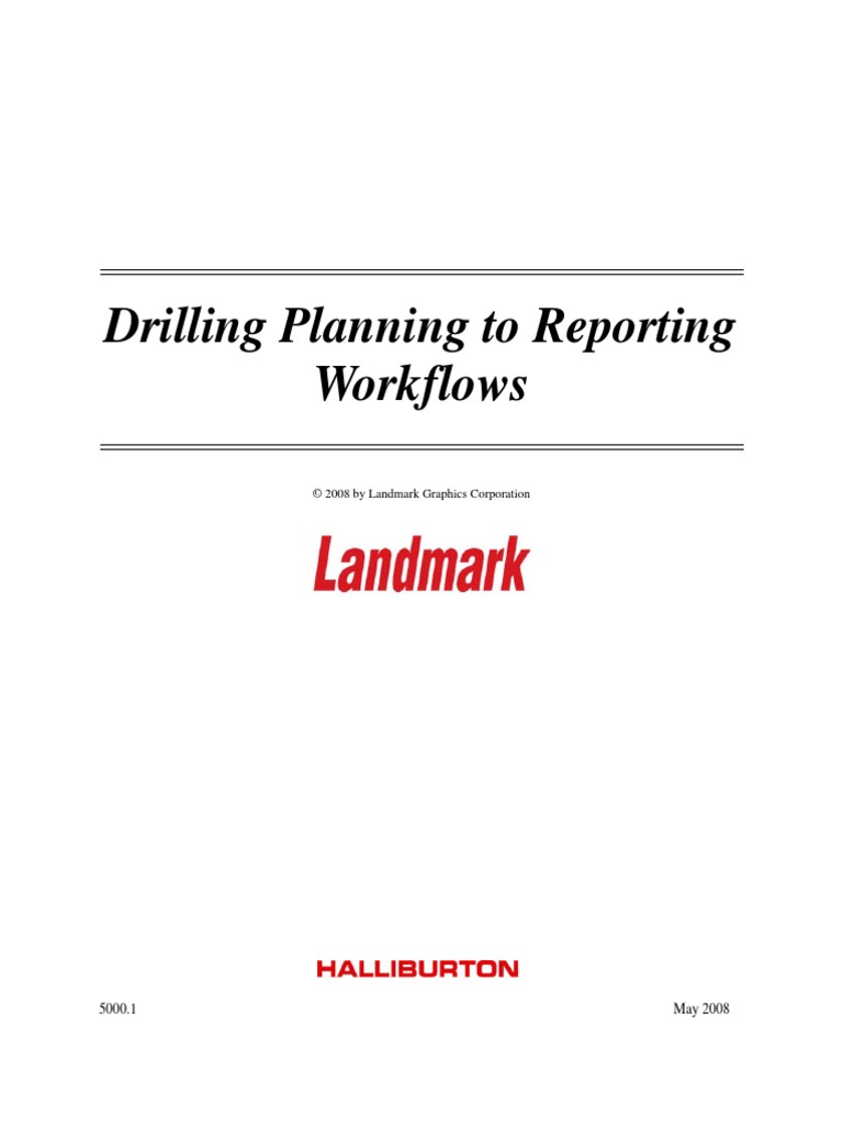 Drilling Planning To ReportingWorkflows | PDF | Casing (Borehole ...